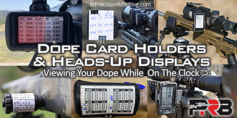 Dope Card Holders & Heads-Up Displays: Viewing Your Dope While On The ...